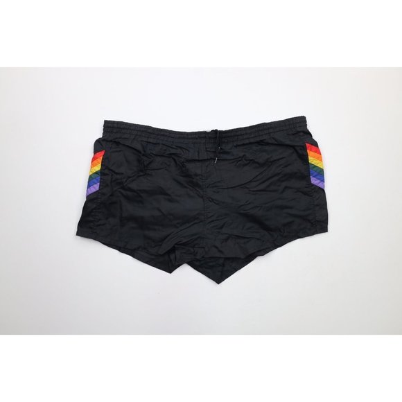 Vintage | Shorts | Vintage 7s Streetwear Xl Rainbow Striped Lined ...